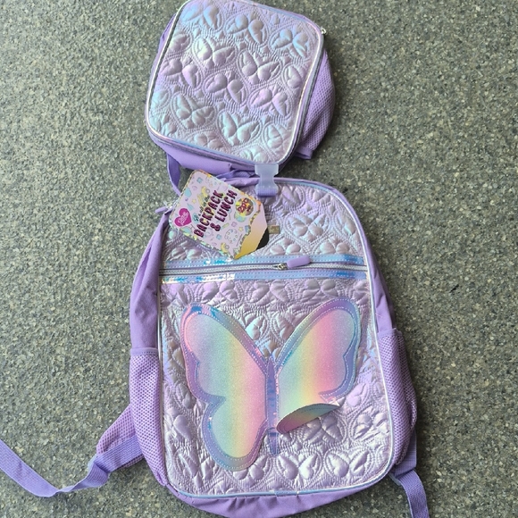 Accessories | Lavender Butterfly Kids Backpack | Poshmark